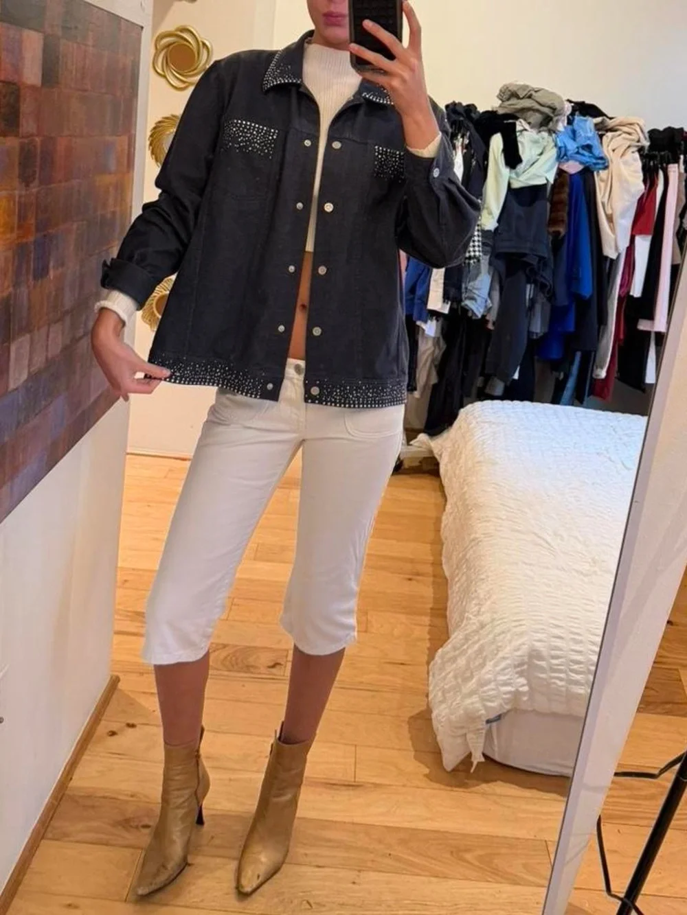 Alfred Dunner | Jackets & Coats | Alfred Dunner Blue Sparkle Denim ...